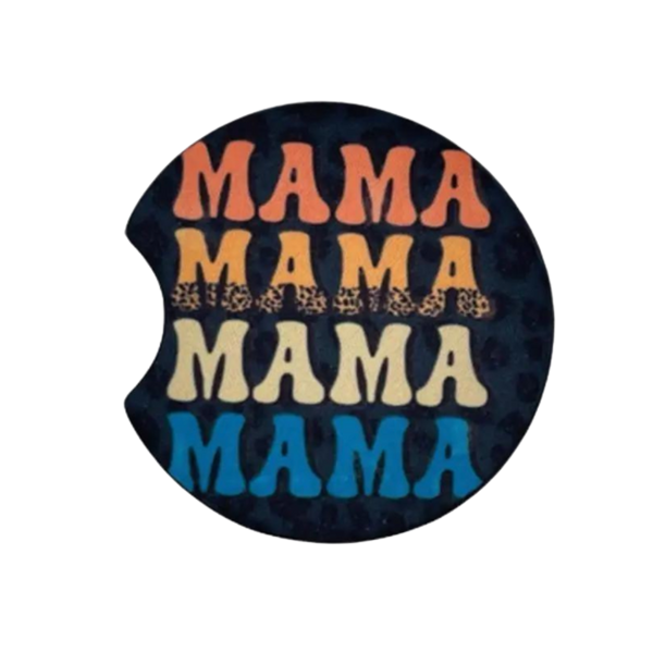 Shop Stylish 'Mama' Car Coasters Set of 2 | Durable and Heartwarming ...